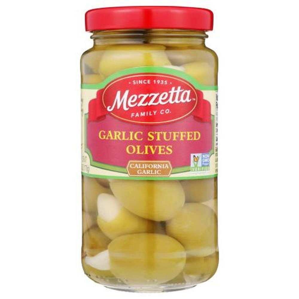Mezzetta Garlic Stuffed Olives, 6 Ounce -- 6 per case