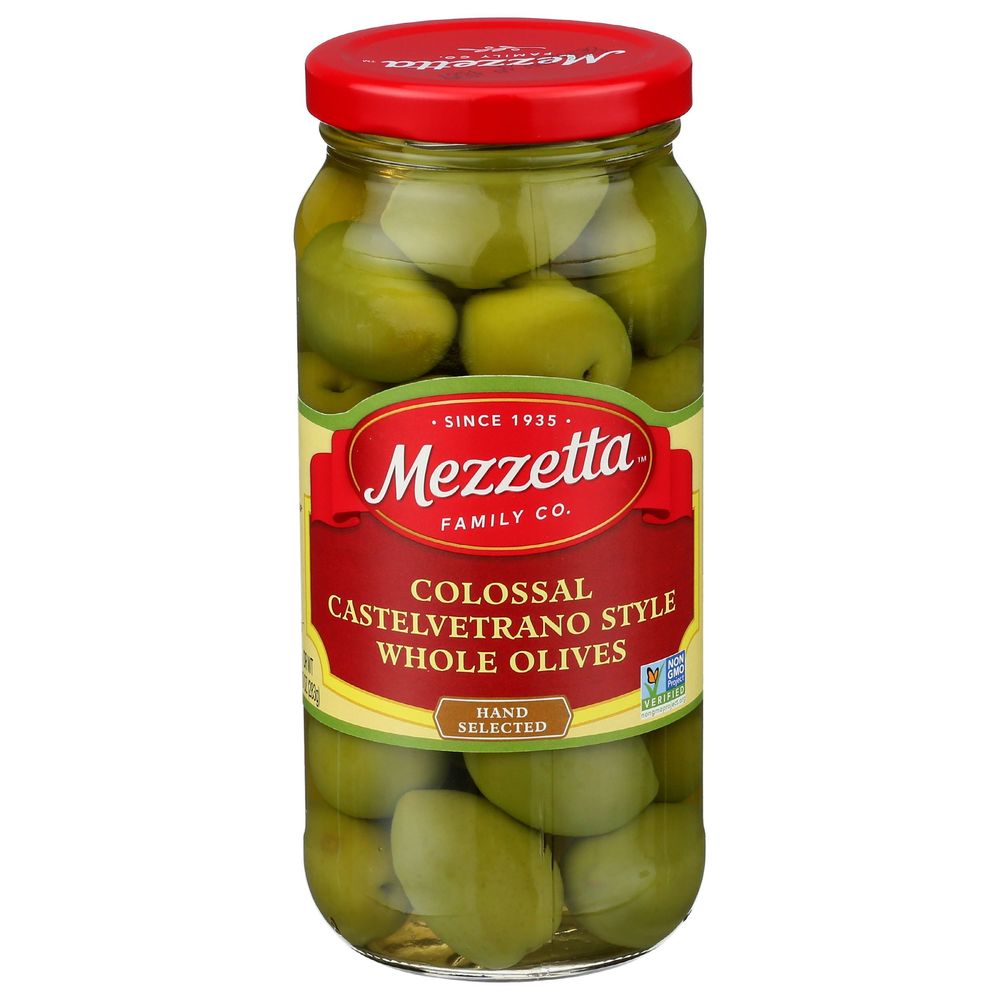 Mezzetta Colossal Castelvetrano Style Whole Olives, 10 Ounce -- 6 per case