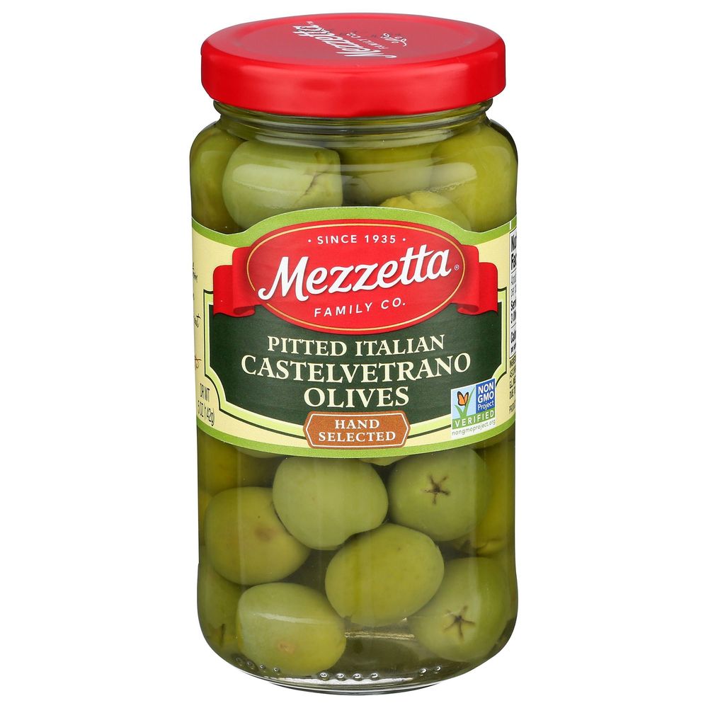 Mezzetta Pitted Italian Castelvetrano Olives, 5 Ounce -- 6 per case