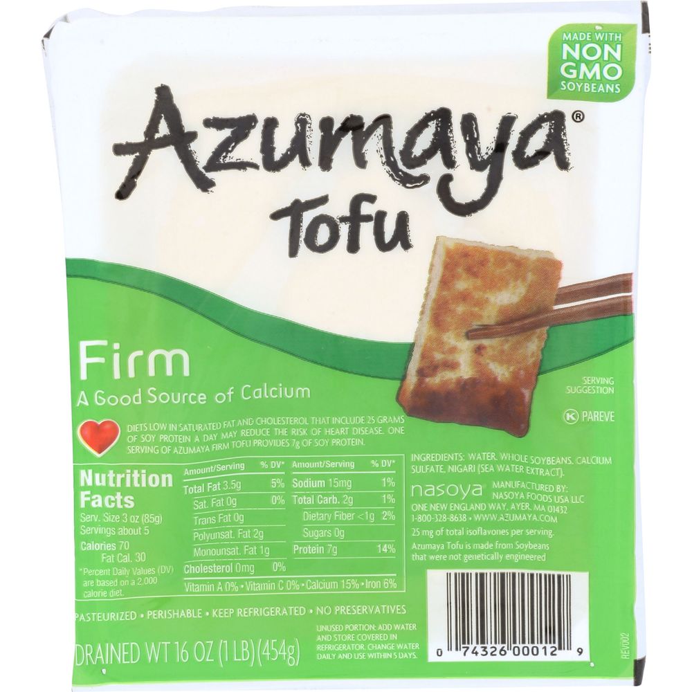 Azumaya Firm Tofu, 16 Ounce -- 6 per case | FoodServiceDirect.com ...