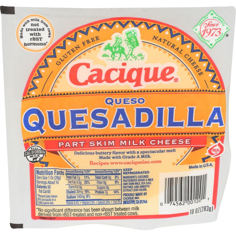 Cacique Queso Quesadilla Cheese, 10 Ounce -- 12 per case