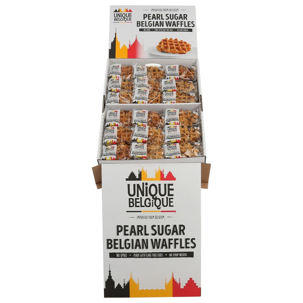 Unique Belgique Chocolate Chip Belgian Waffles - Display, 3.2 Ounce ...