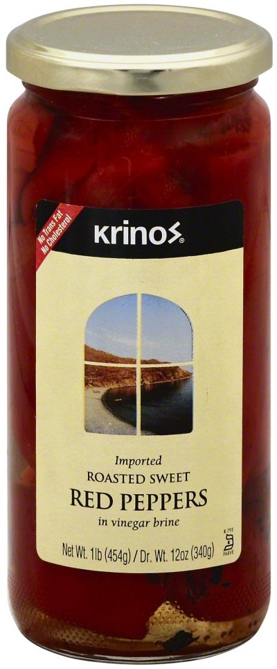 Krinos Roasted Red Peppers, 16 Ounce -- 6 per case | FoodServiceDirect ...