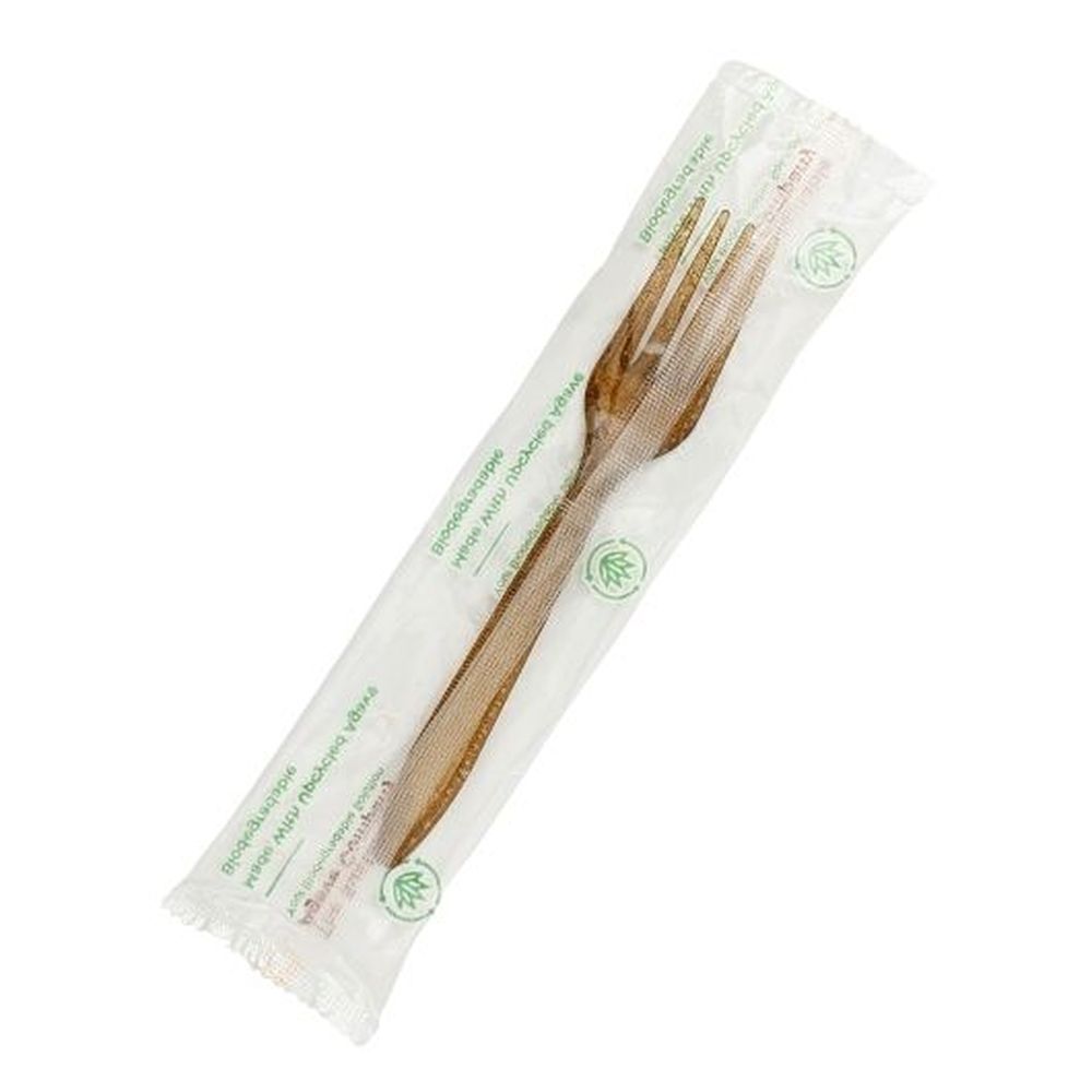 The Sustainable Agave Individually Wrapped Brown Fork, 600 count