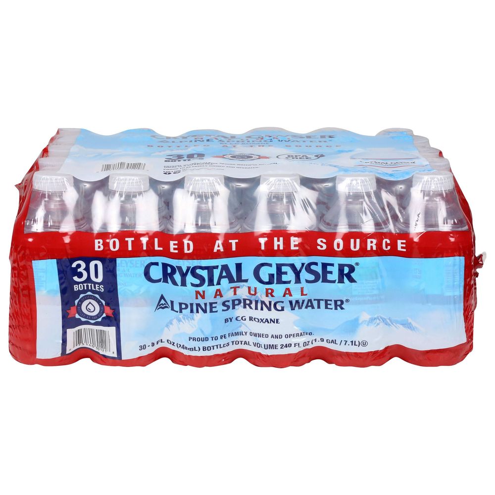 Crystal Geyser Natural Alpine Spring Water, 240 Fluid Ounce