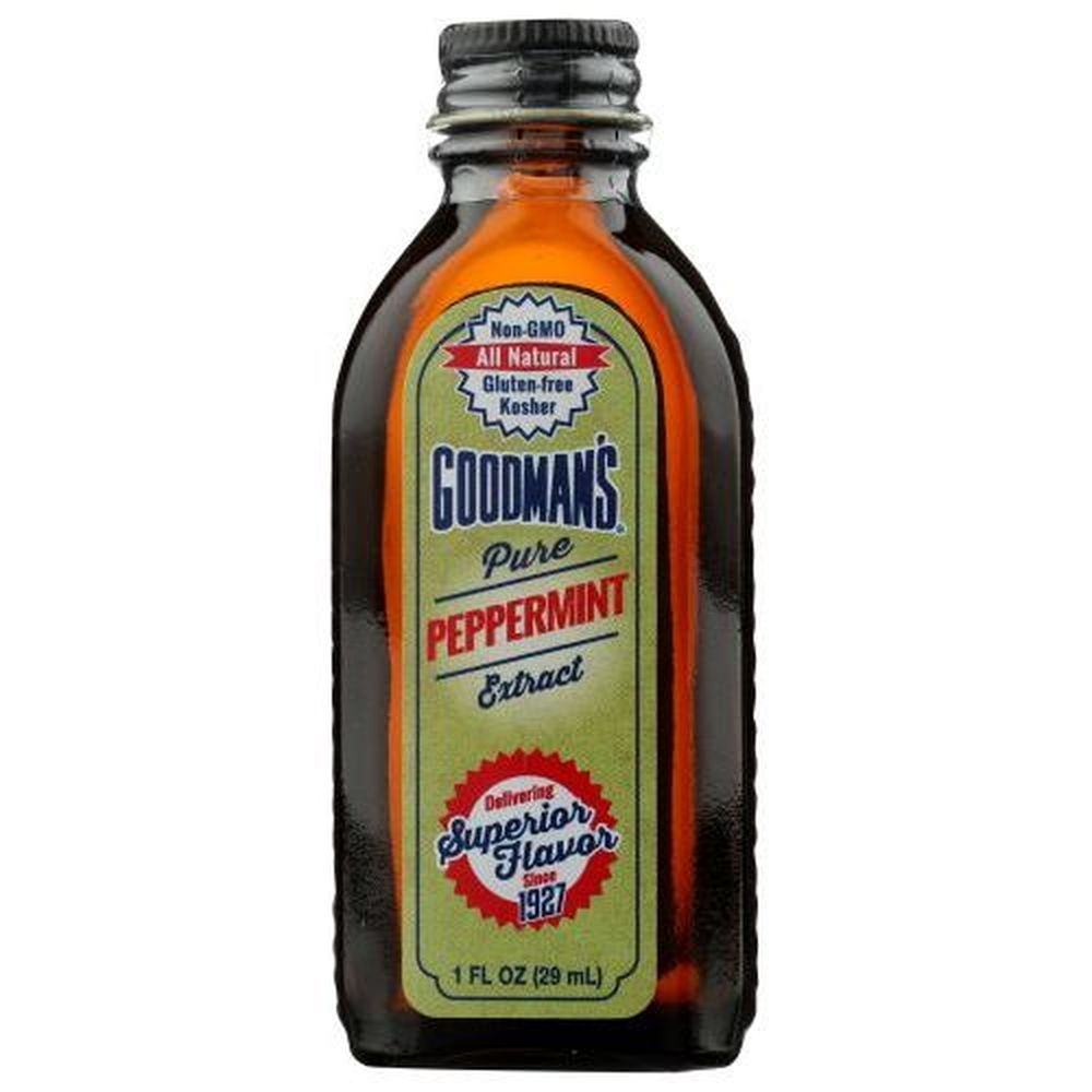 Goodmans Pure Peppermint Extract, 1 Fluid Ounce -- 6 per case