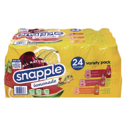 Snapple Assorted Flavors All Natural Lemonade, 20 Ounce -- 24 per case ...