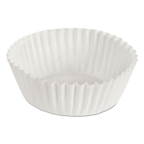 Hoffmaster White Paper Fluted Bake Cup, 2 Ounce Capacity -- 10000 per case