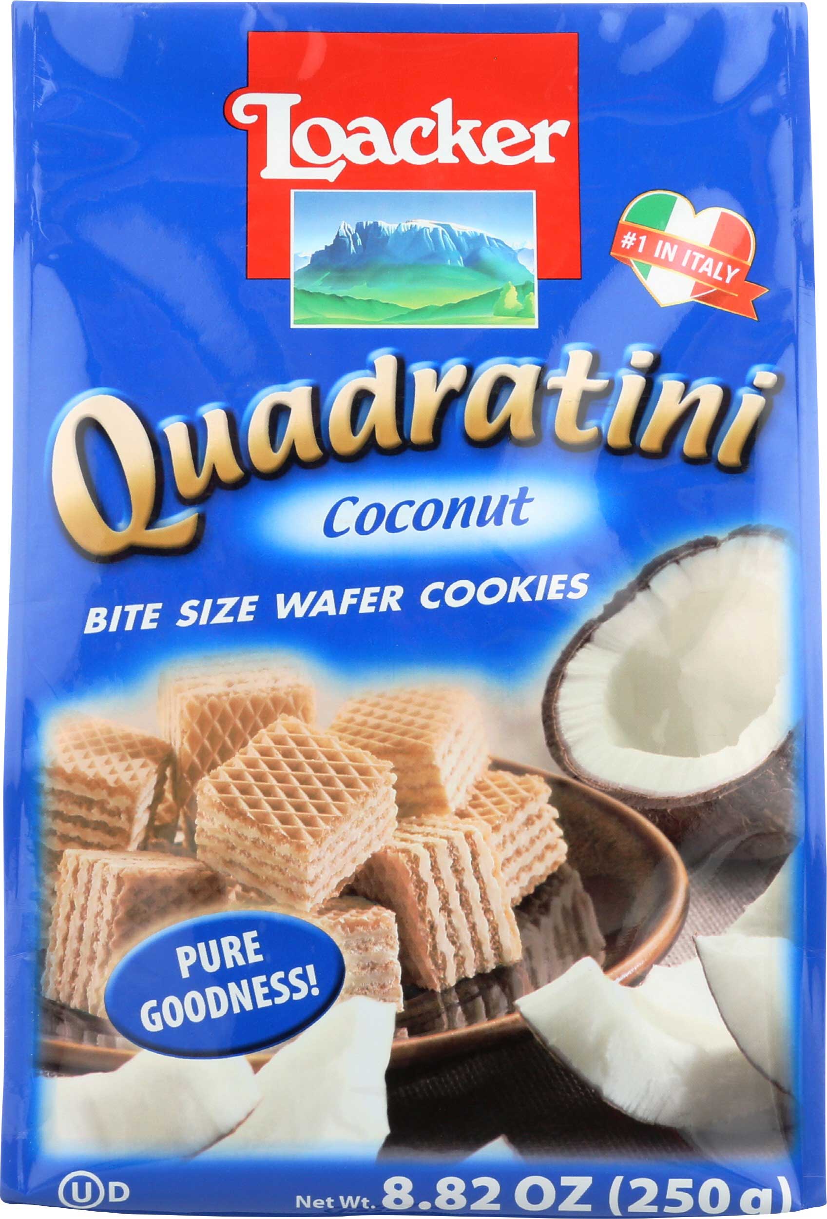 Loacker Coconut Quadratini Wafer, 8.82 Ounce -- 6 per case