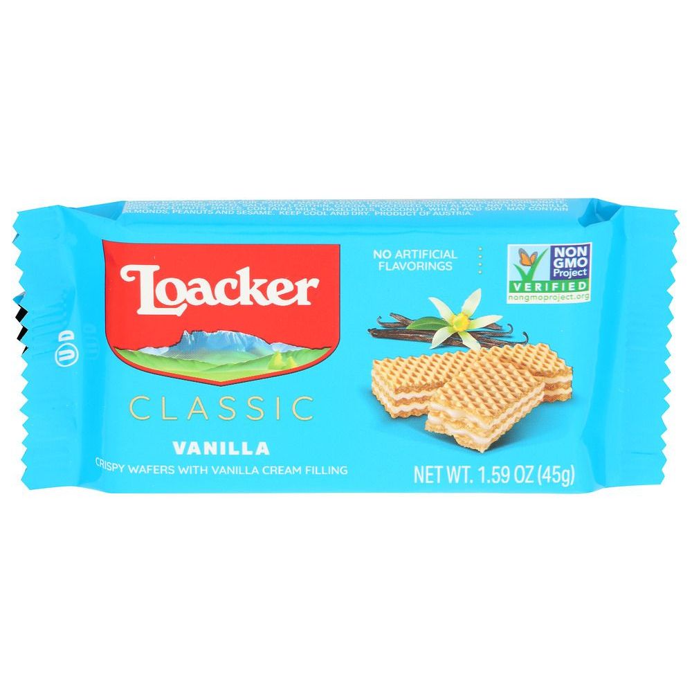 Loacker Classic Vanilla Wafers, 1.59 Ounce -- 12 per case