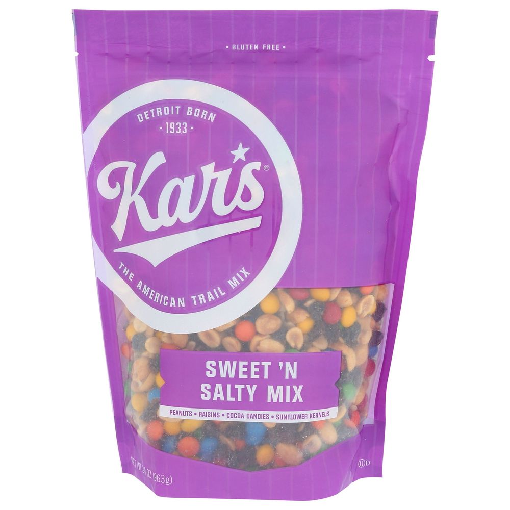 Kars Sweet N Salty Trail Mix, 34 Ounce -- 6 per case