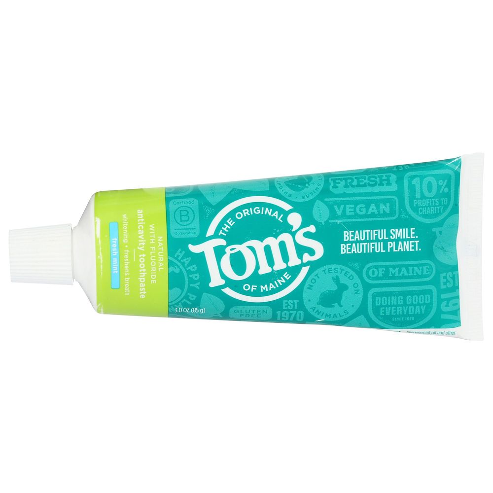 Toms Of Maine Grab N Go Fresh Mint Fluoride Whitening Anticavity ...