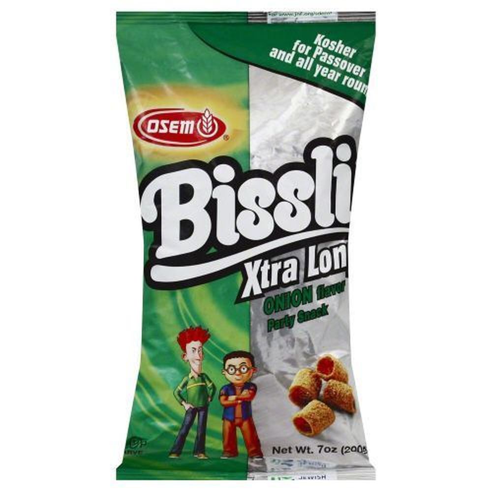 Osem Bissli Extra Long Onion Flavor Party Snack, 7 Ounce -- 24 per case