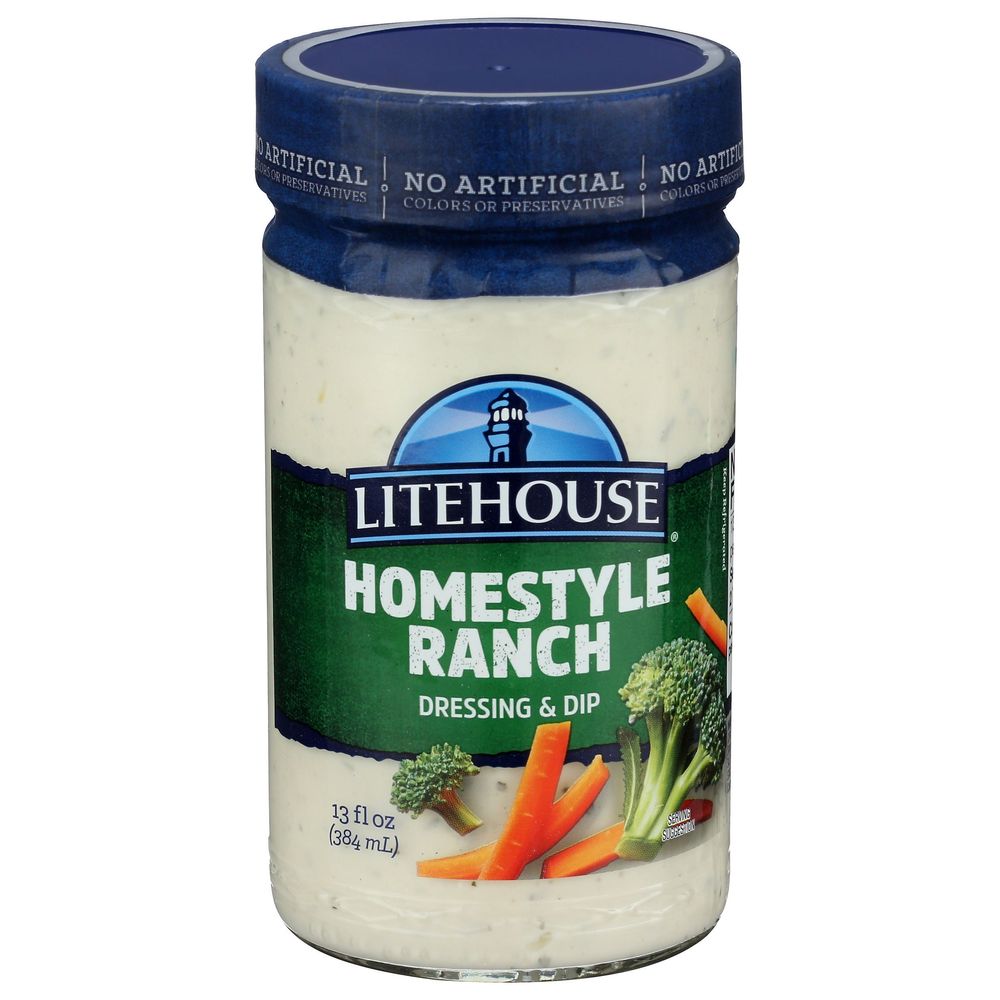 Litehouse Homestyle Ranch Dressing, 13 Fluid Ounce -- 6 per case