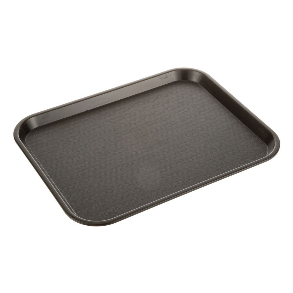 Carlisle CT141803 Cafe Polypropylene Black Fast Food Cafeteria Tray, 18 ...