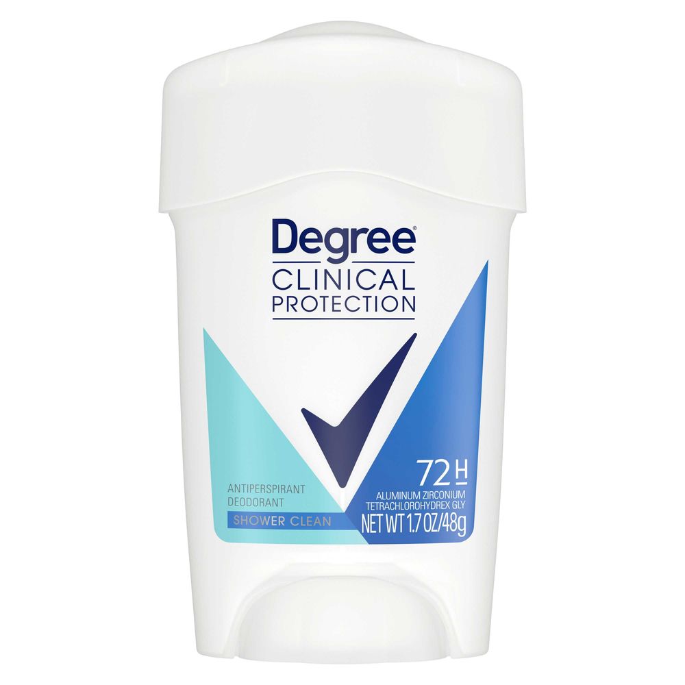 Degree Clinical Protection Shower Clean Antiperspirant Deodorant for ...