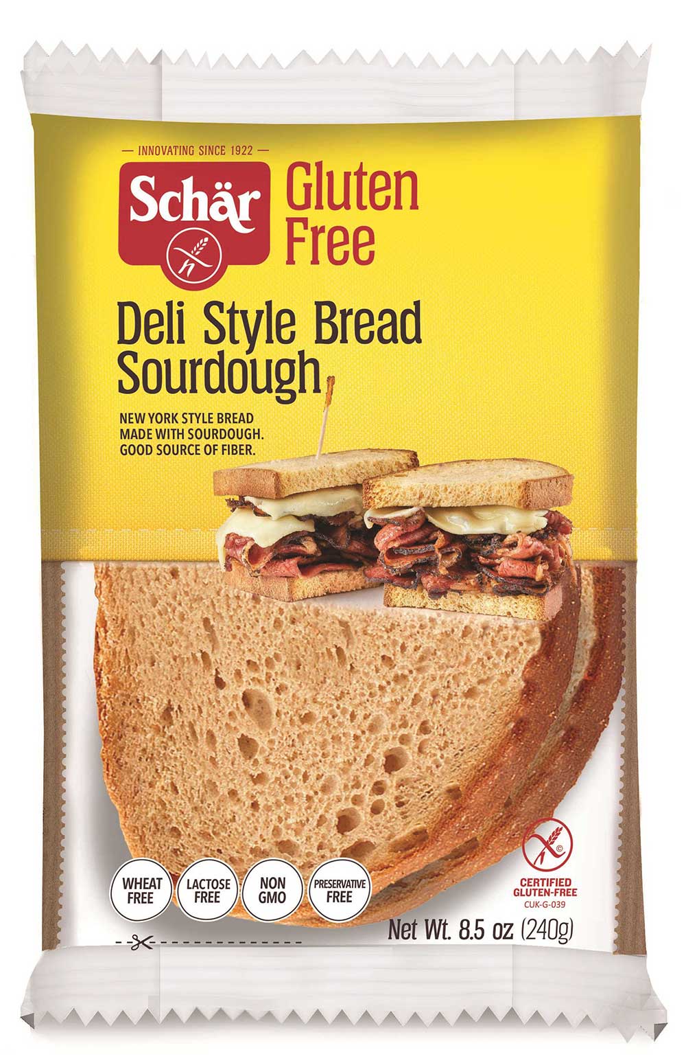 Schar Gluten Free Deli Style Bread, 8.5 Ounce -- 5 per case ...