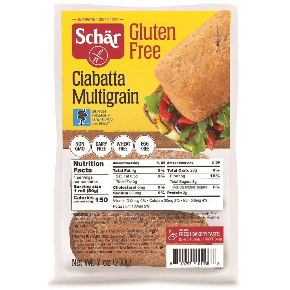Schar Gluten Free Multigrain Ciabatta Case | FoodServiceDirect