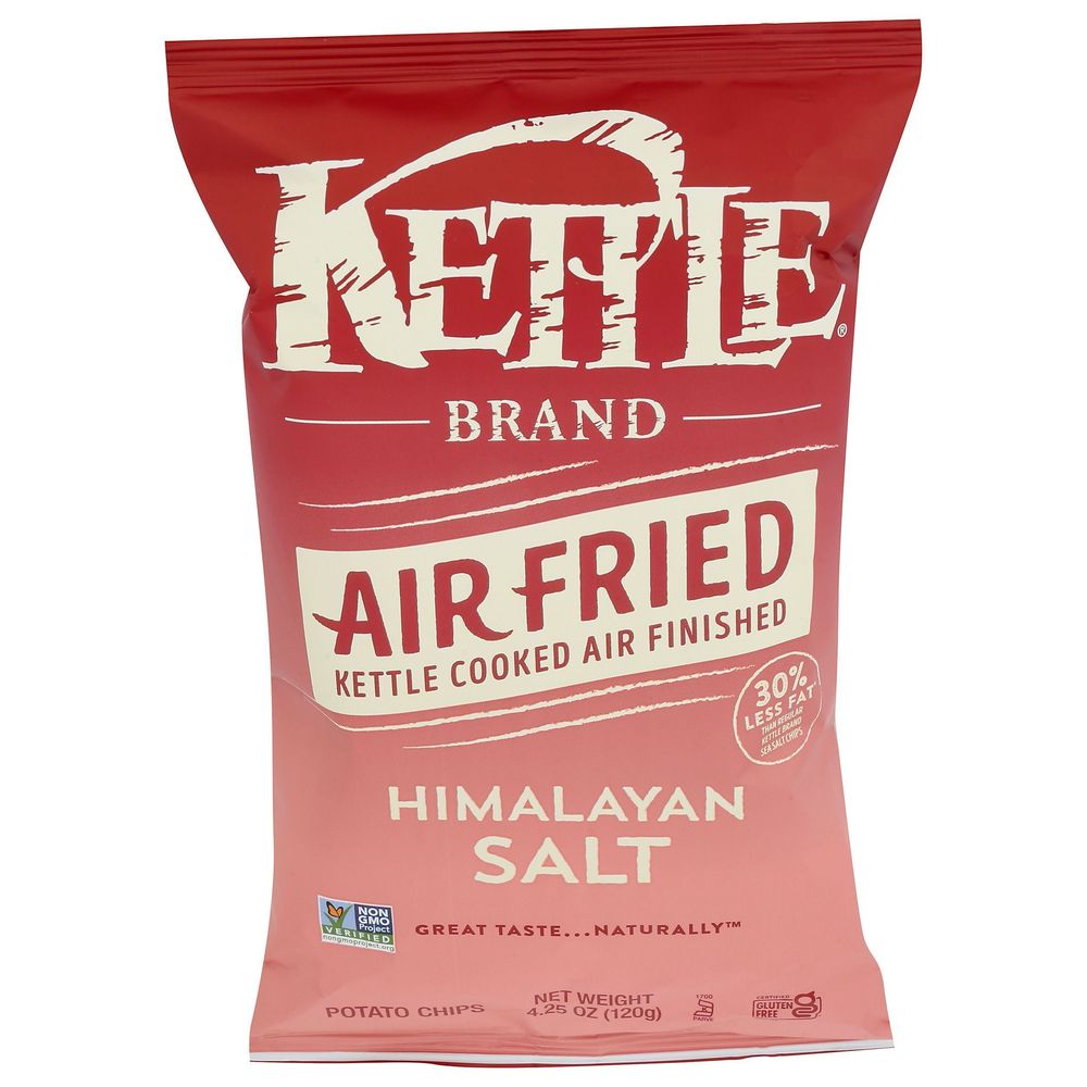Kettle Air Fried Himalayan Salt Potato Chips, 4.25 Ounce -- 15 per case