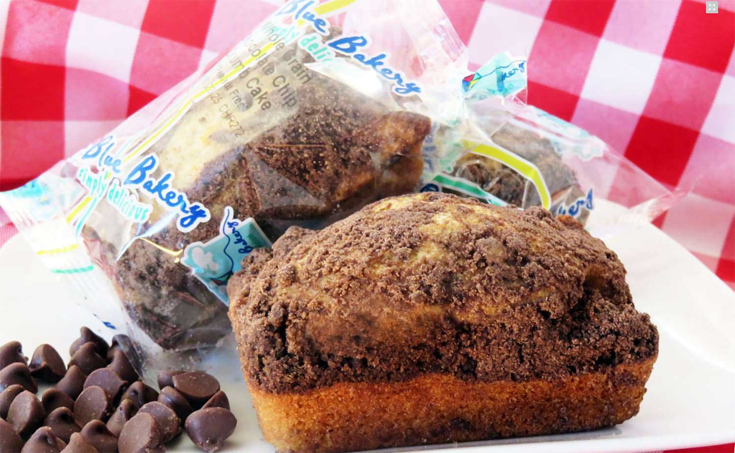 Sky Blue Foods Whole Grain Chocolate Chip Crumb Loaf, 3 Ounce -- 72 per case