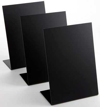 American Metalcraft Black Table Top Chalkboard, 5 7/8 x 3 x 8 1/4 inch ...
