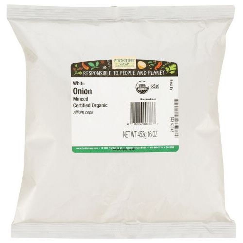 Frontier Organic Minced White Onion, 16 Ounce