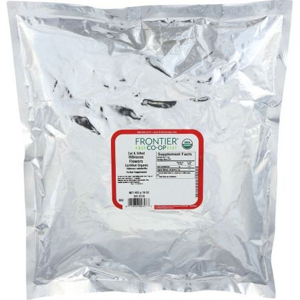 Frontier Organic Cut and Sifted Hibiscus Flowers, 16 Ounce