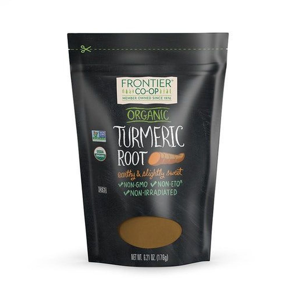 Frontier Co-op Organic Ground Turmeric Root, 6.21 Ounce -- 12 per case