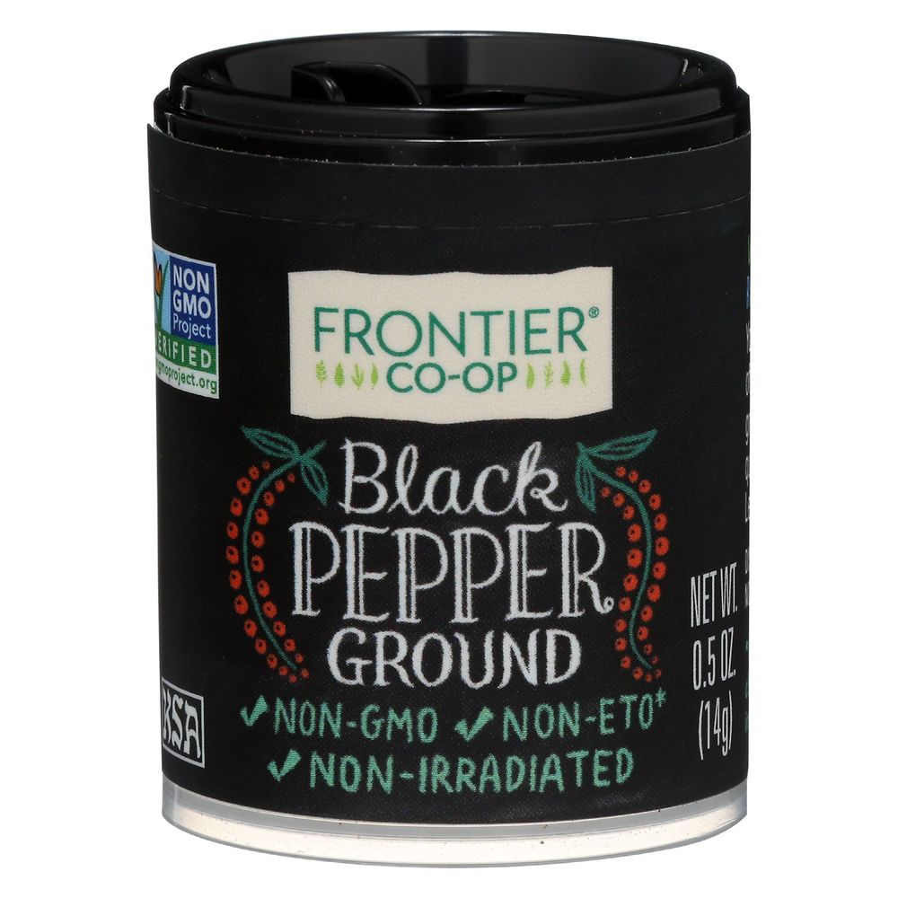 Frontier Ground Black Pepper, 0.5 Ounce -- 6 per case