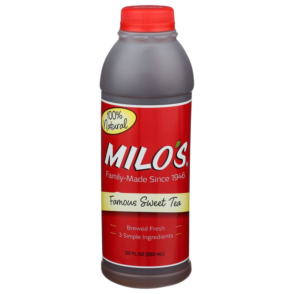 Milos 100 Percent Natural Famous Sweet Tea, 20 Fluid Ounce -- 6 per case.