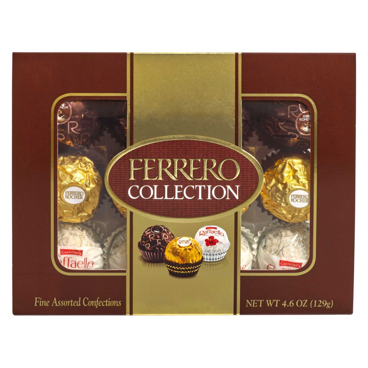 Ferrero Rocher Fine Hazelnut Chocolate Collection, 4.6 Ounce, 12 per ...