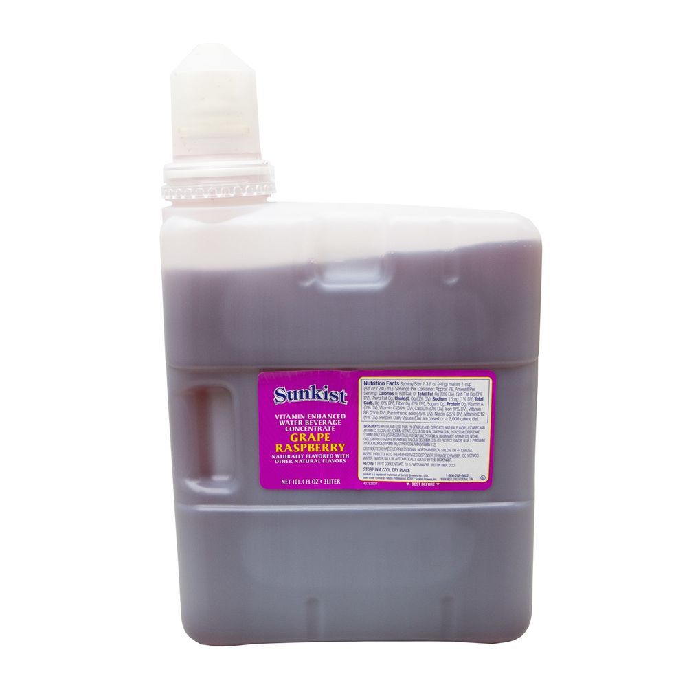Sunkist Grape Raspberry Vitamin Enhanced Flavored Water Concentrate ...