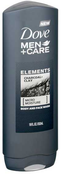 Dove Men+Care Charcoal Clay Body Wash, 18 Fluid Ounce -- 4 per case