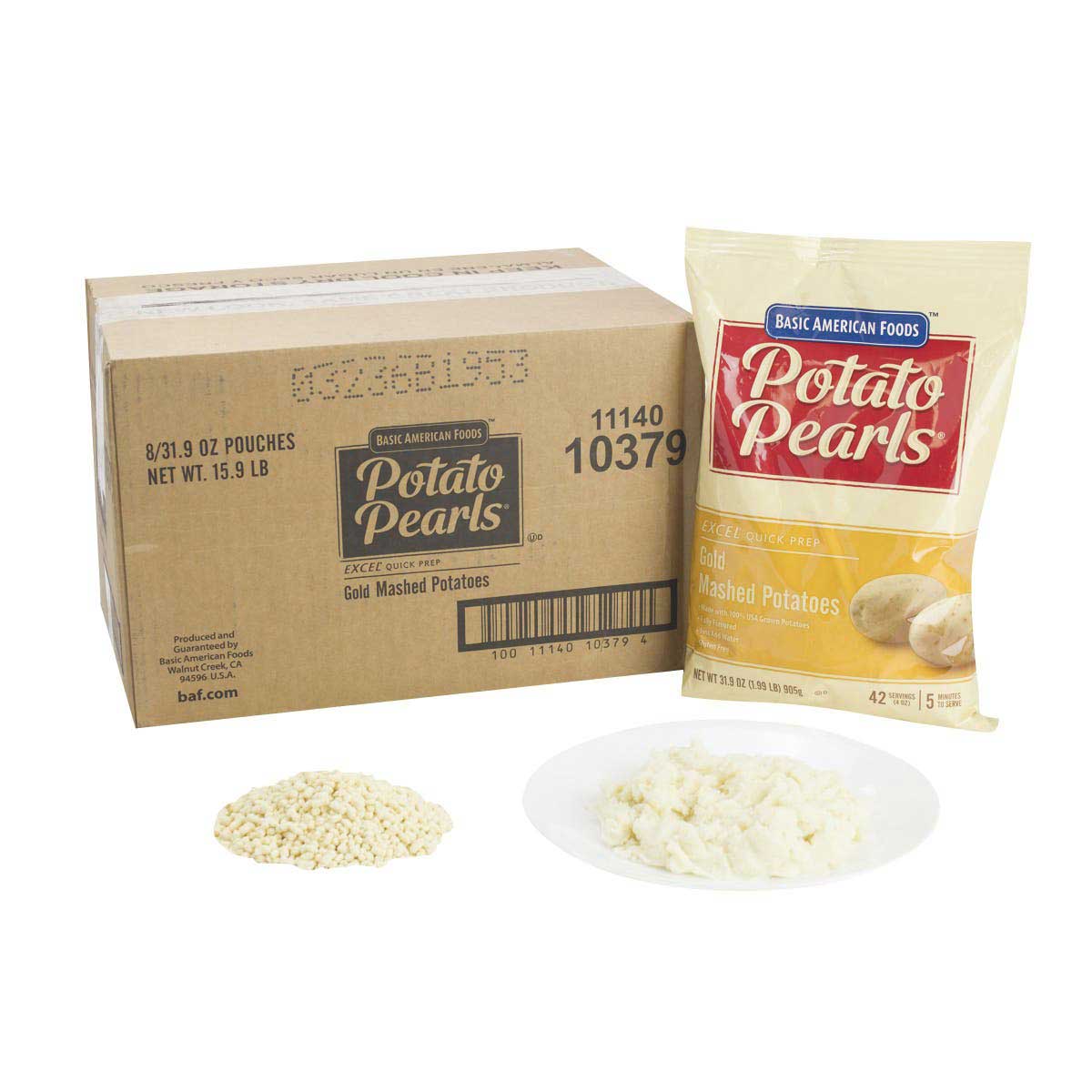 Basic American Foods Mashed Potato Pearls Case | FoodServiceDirect