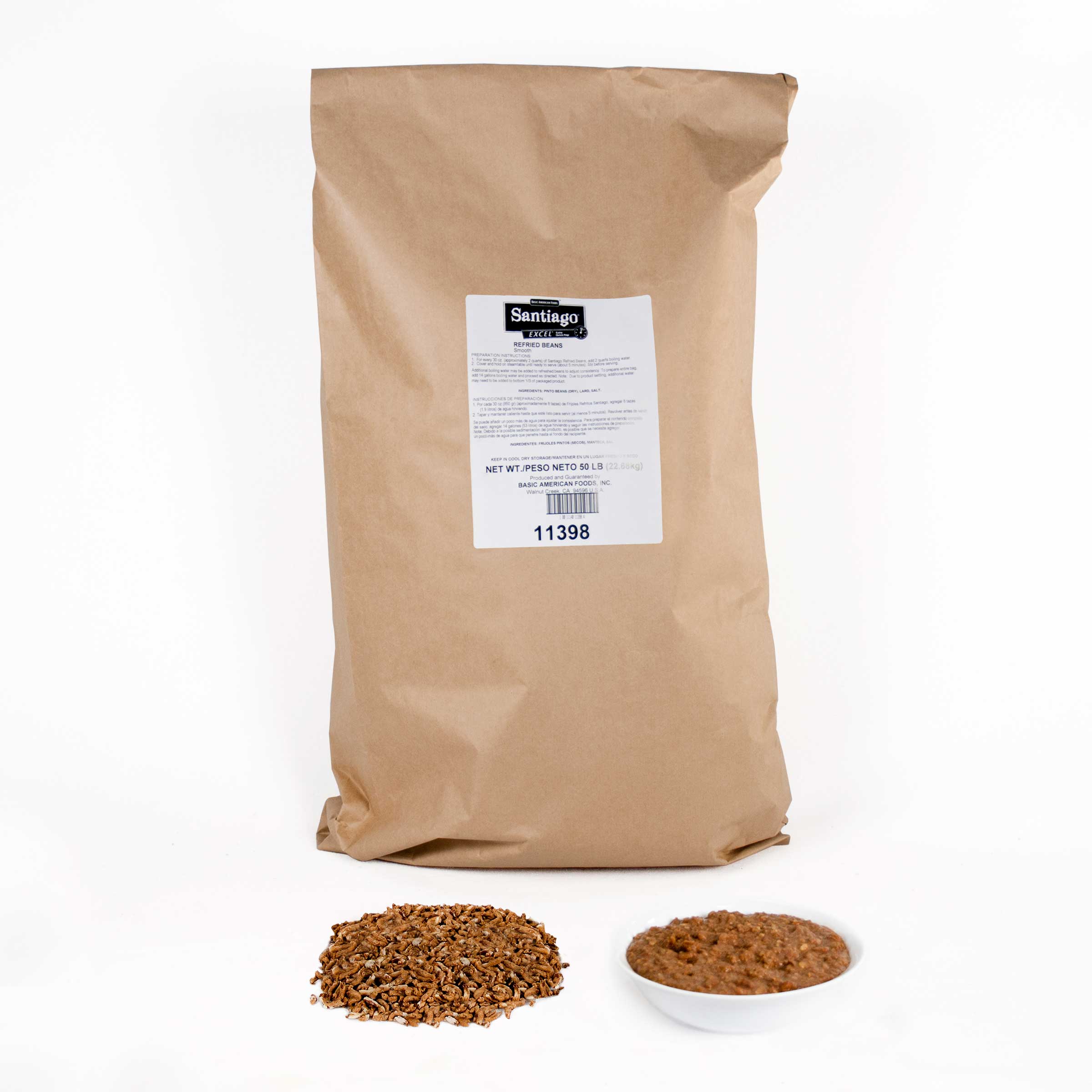 Santiago Smooth Refried Beans Case | FoodServiceDirect