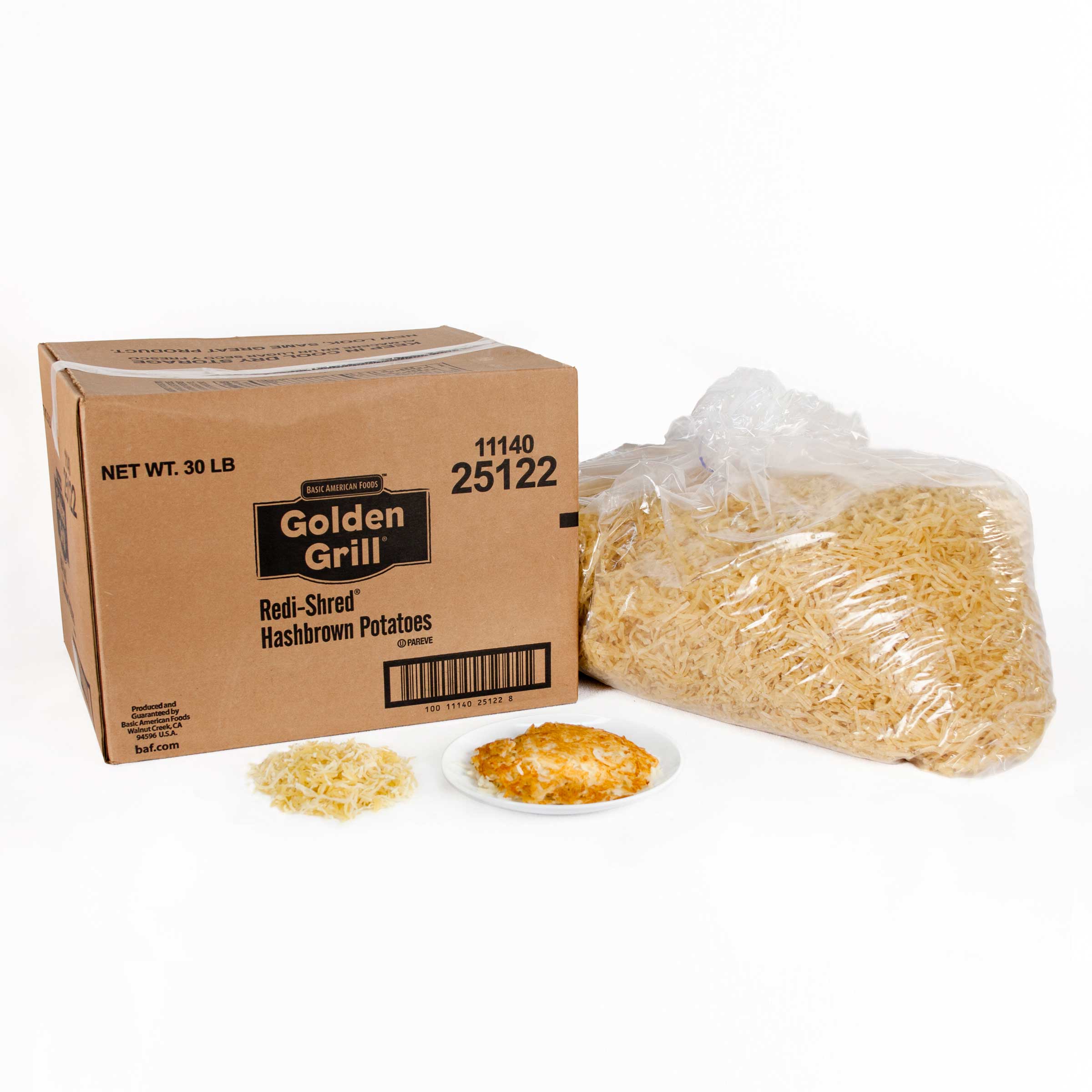 Basic American Foods Potato Redishred Hashbrown, 30 Pound -- 1 Case