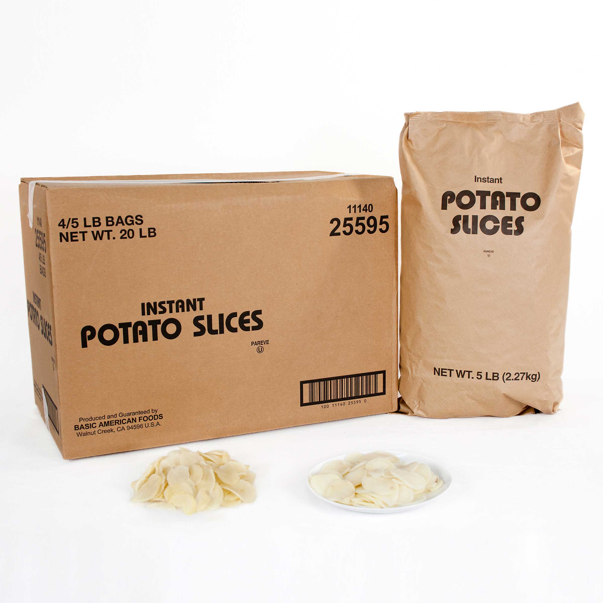 BAF Instant Sliced Potatoes - 5 lb. bag, 4 bags per case ...