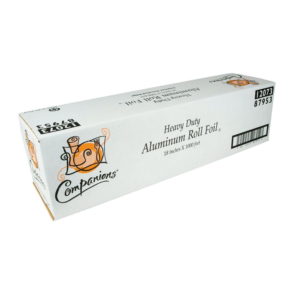 Companions Essentials Heavy Duty Aluminum Foil Roll, 18 inch x 1000 feet