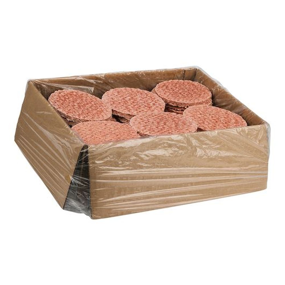 Double Red Provisions 90/10 Ground Beef Patties, 4 Ounce -- 60 per case