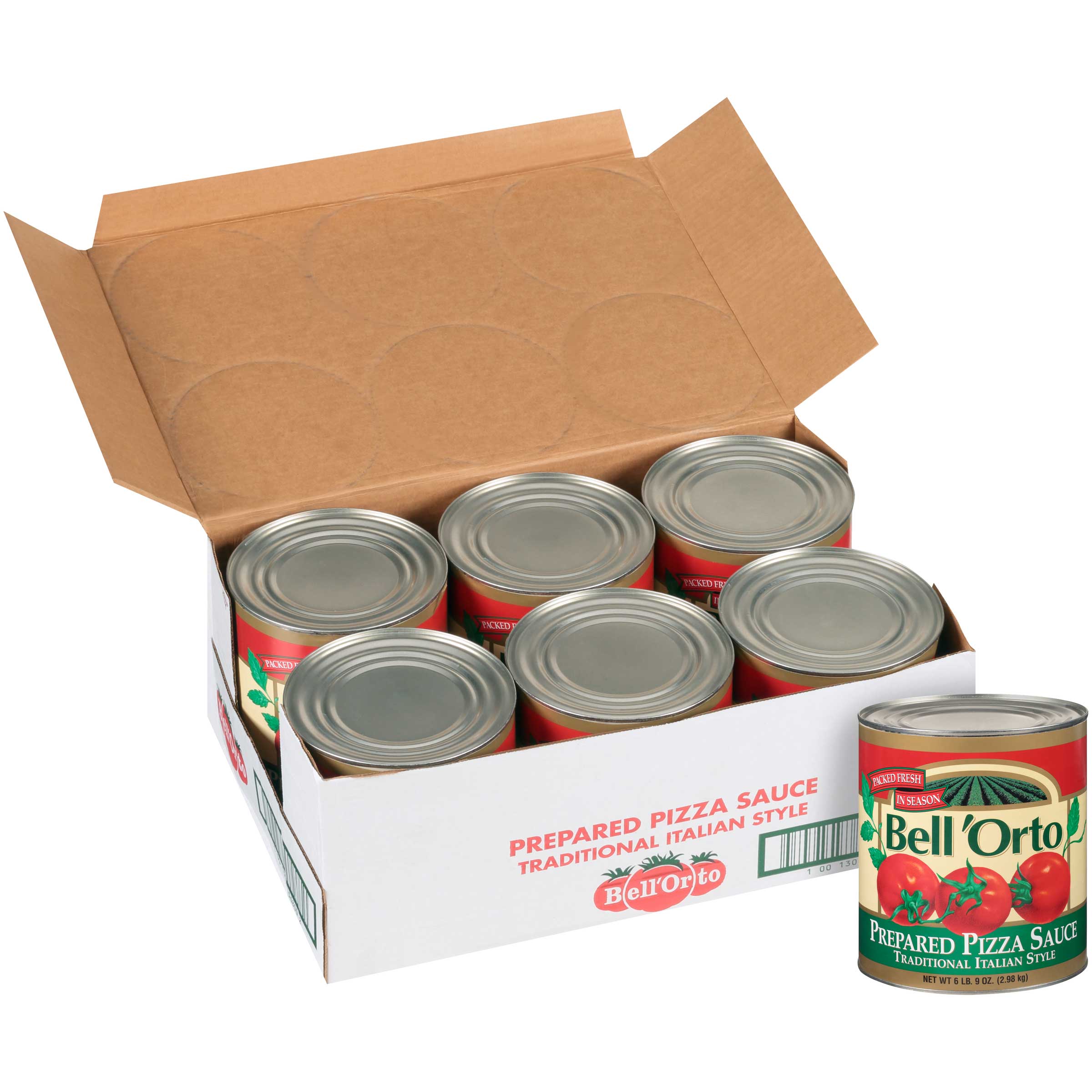 Bell Orto Fully Prepared Pizza Sauce No. 10 Can Case | FoodServiceDirect