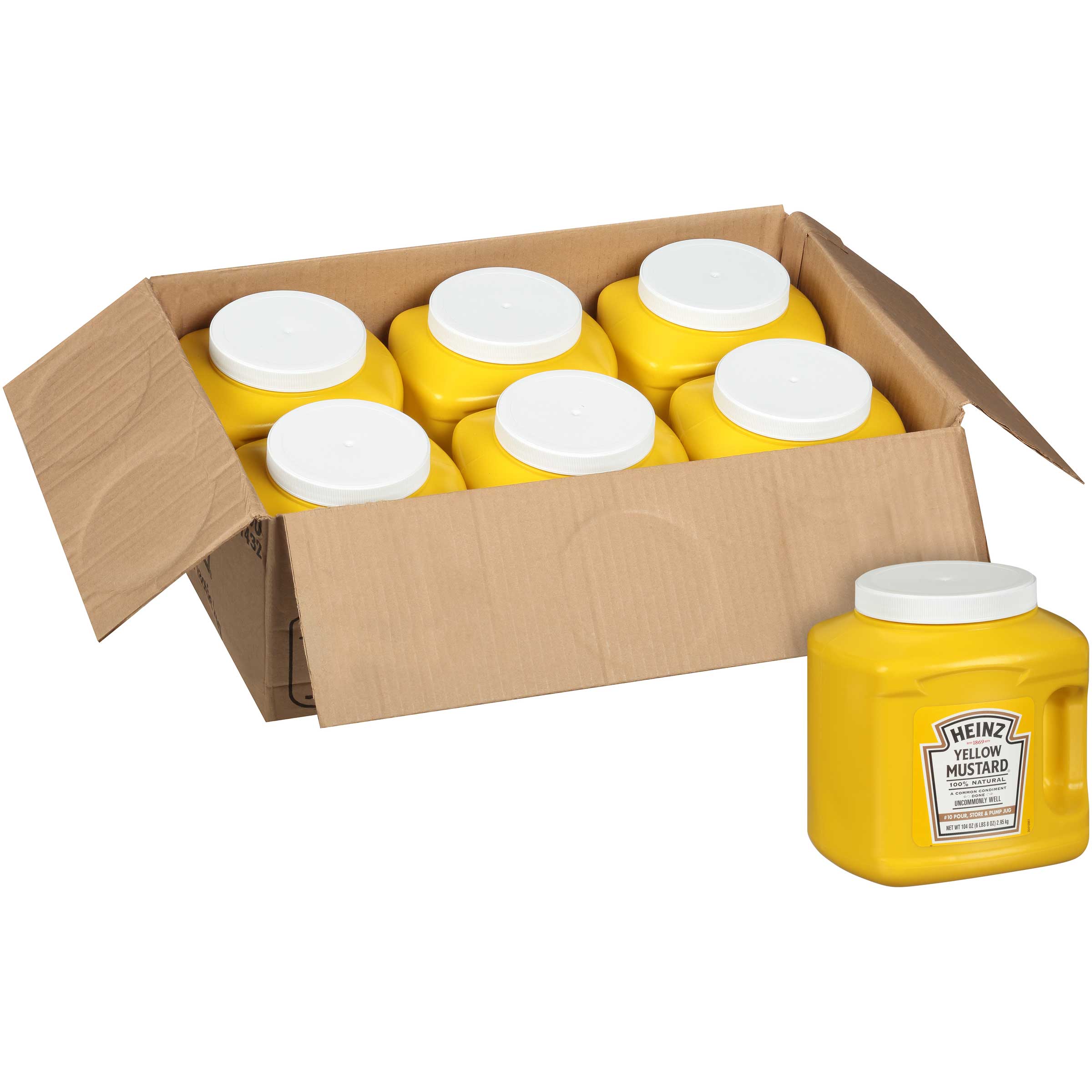 Heinz Bulk Yellow Mustard Jug Case | FoodServiceDirect