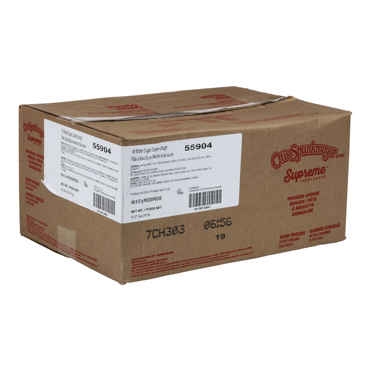 Otis Spunkmeyer Butter Sugar Cookie Dough Case | FoodServiceDirect