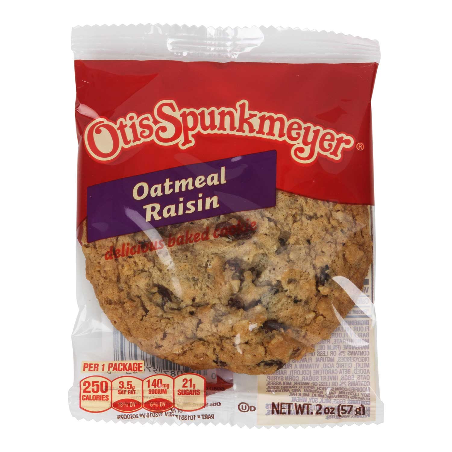 Oatmeal Raisin Cookies Packaging