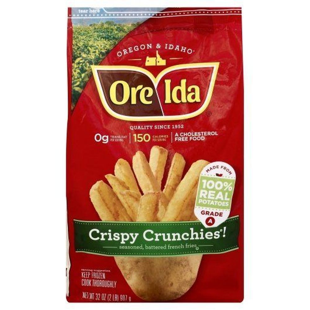 Ore-Ida Battered Crispy Crunchies French Fries, 32 Ounce -- 12 per case