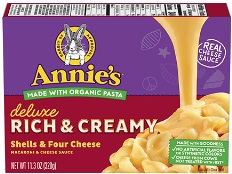 Annies Deluxe Rich and Creamy Shells and Four Cheese Macaroni and ...