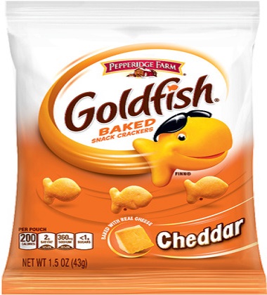 Pepperidge Farm Cheddar Goldfish Snack Crackers Case | FoodServiceDirect