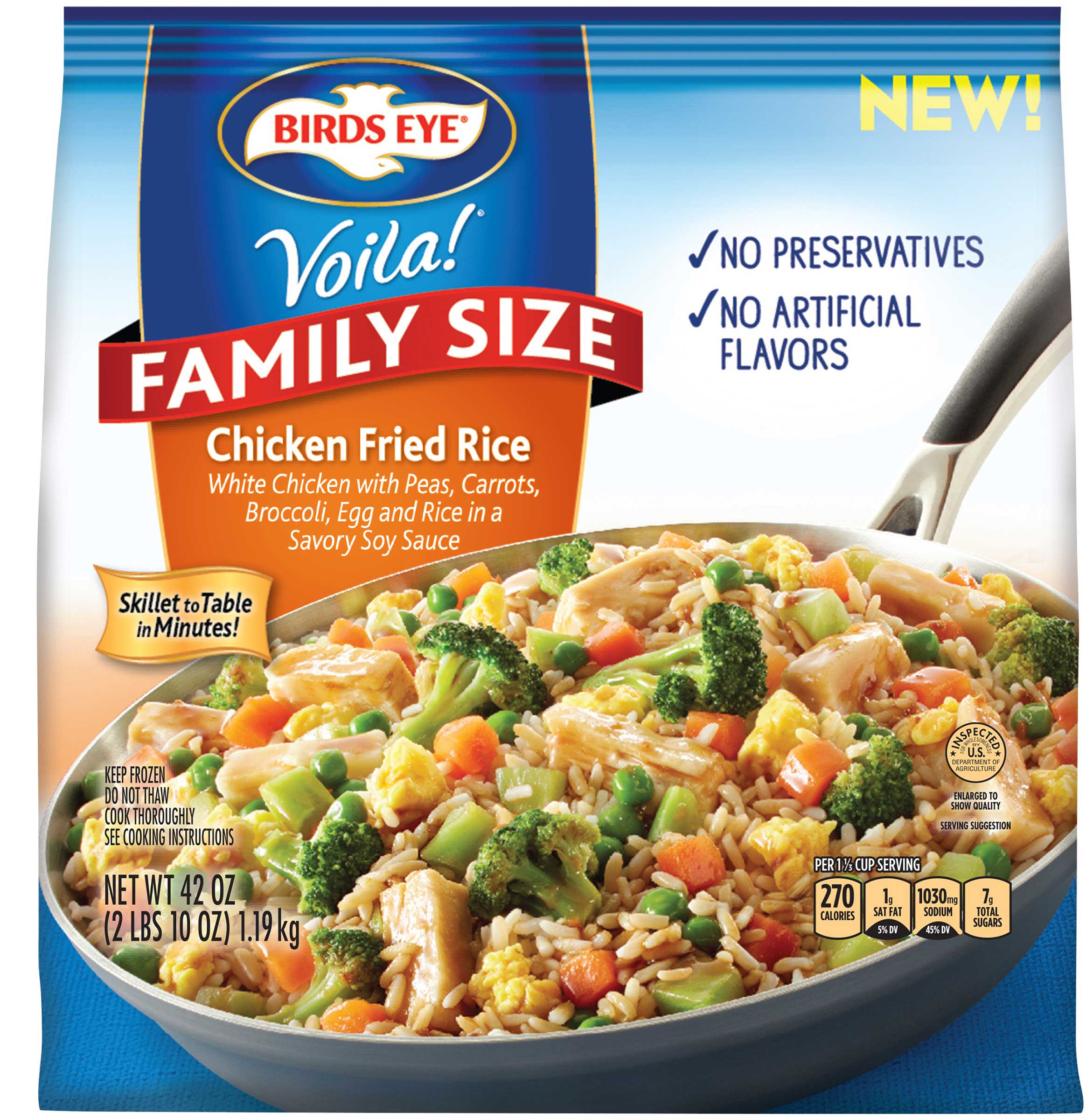 Birds Eye Voila Chicken Fried Rice, 42 Ounce -- 4 per case.