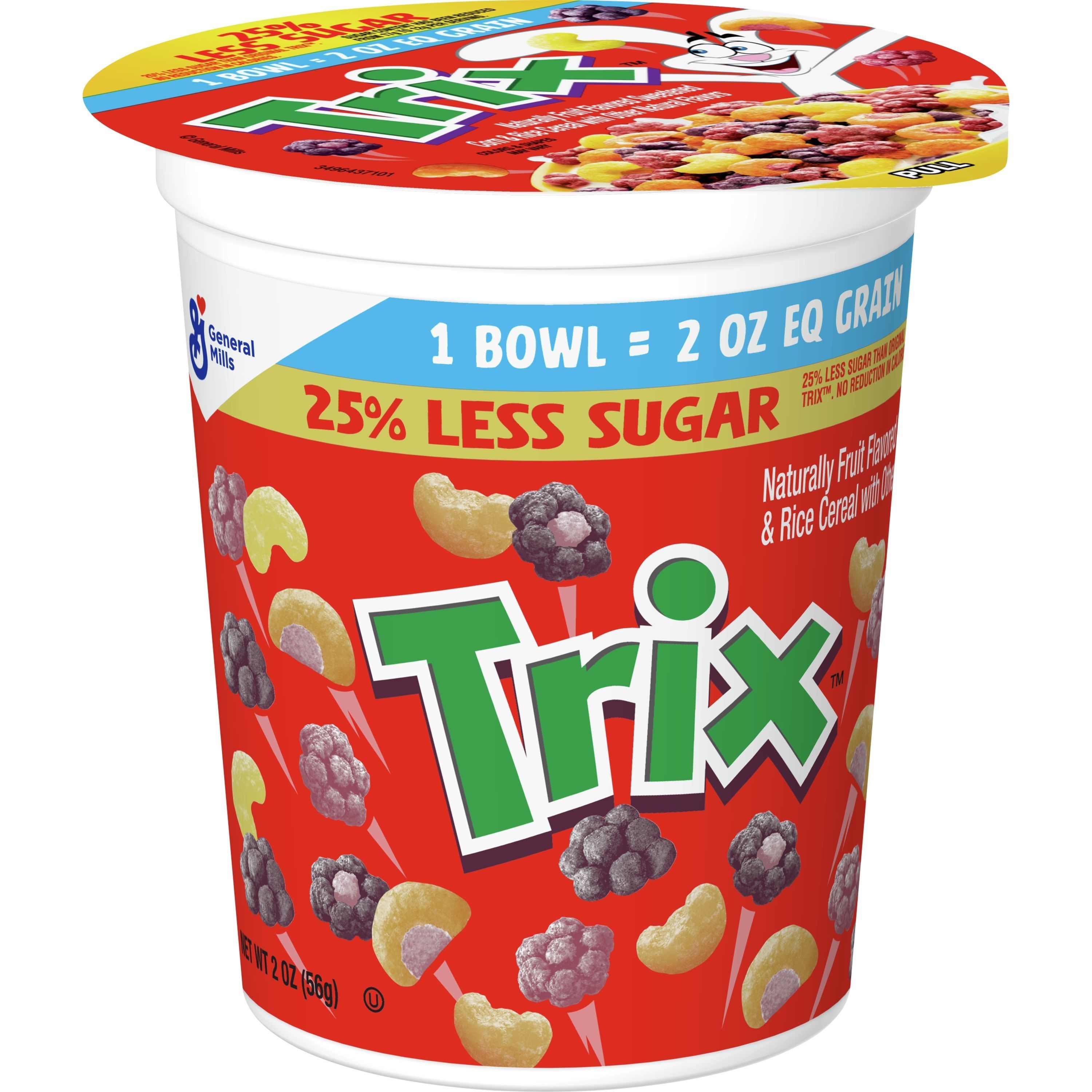 Trix 25 Percent Less Sugar Cereal Cup | FoodServiceDirect