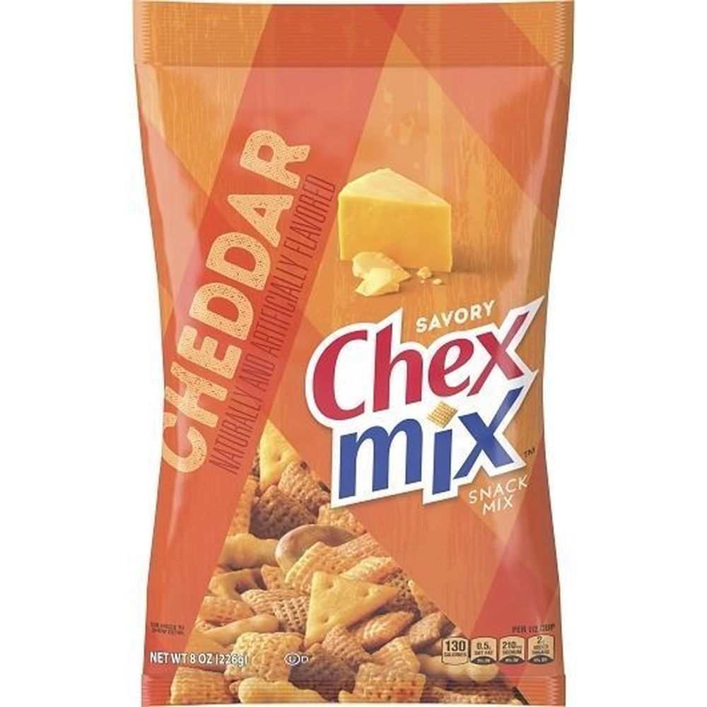 Chex Mix Savory Cheddar Snack Mix, 8 Ounce -- 12 per case