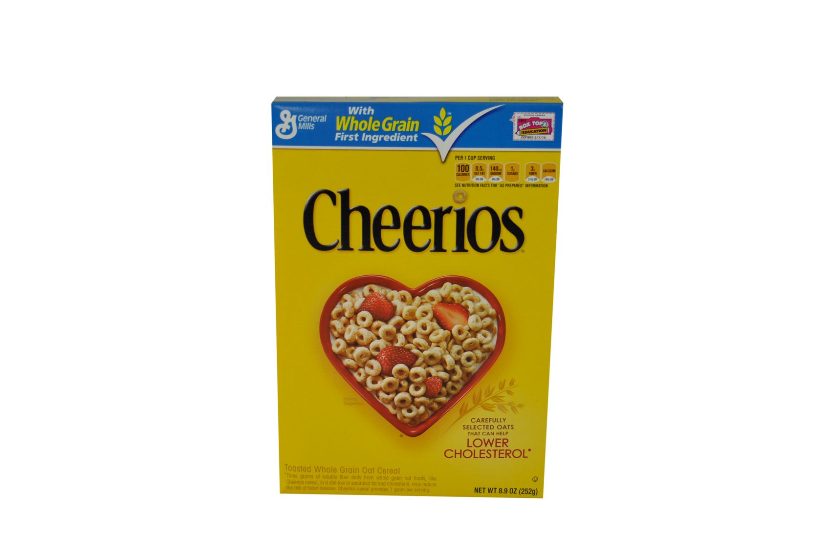 General Mills Cheerios Toasted Whole Grain Oat Cereal, 8.9 Ounce -- 12 ...